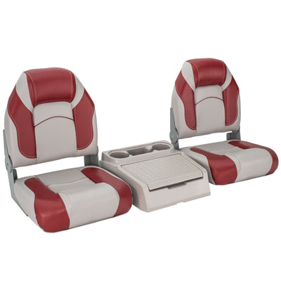 52" High Back Bench Seat with Storage Console